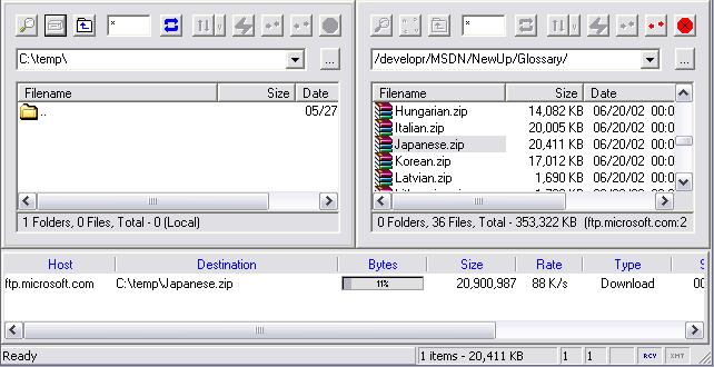Core FTP - free FTP client